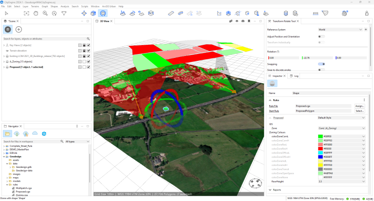 Tutorial: Procedural Geodesign with CityEngine – Geodesign, Urban Digital Twins and Futures